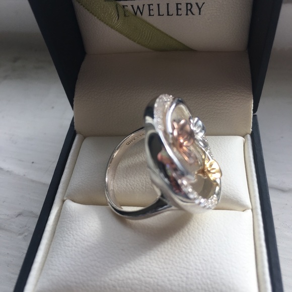 Jewelry | Nib Sterling Silver 18k Gold Holy Trinity Ring | Poshmark